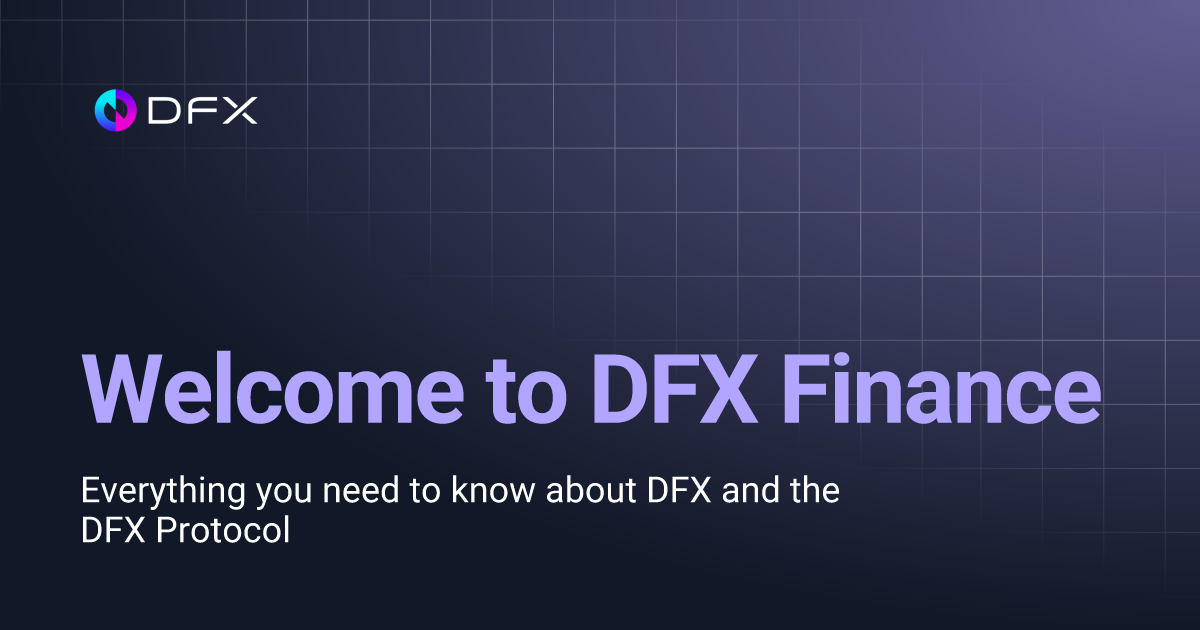 Welcome to DFX Finance | DFX Finance