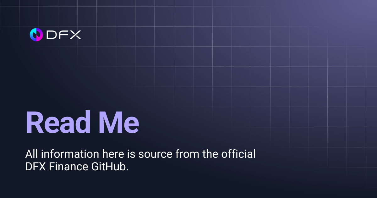 Read Me | DFX Finance